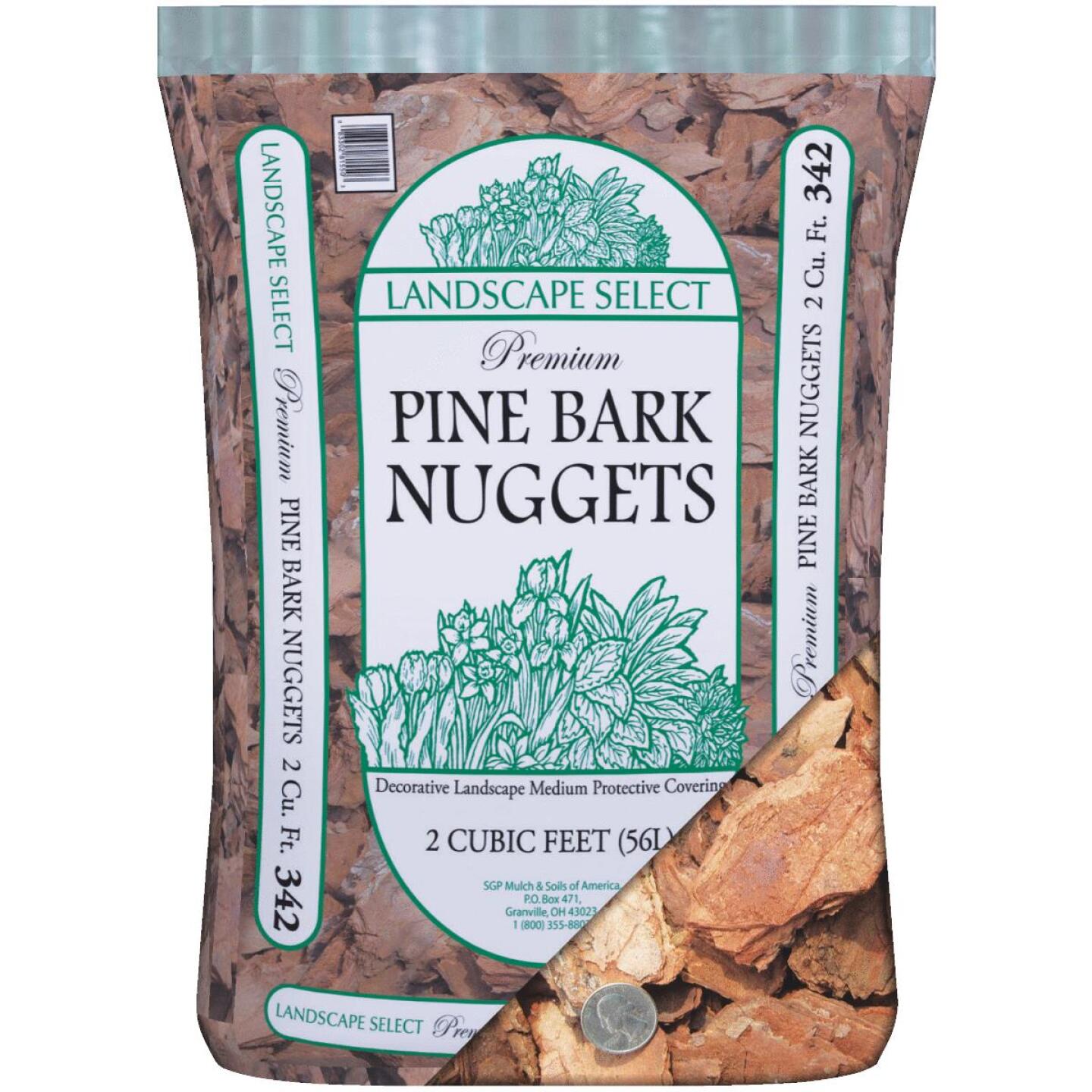 Landscape Select 2 Cu. Ft. Medium Pine Decorative Bark Mulch Nuggets ...